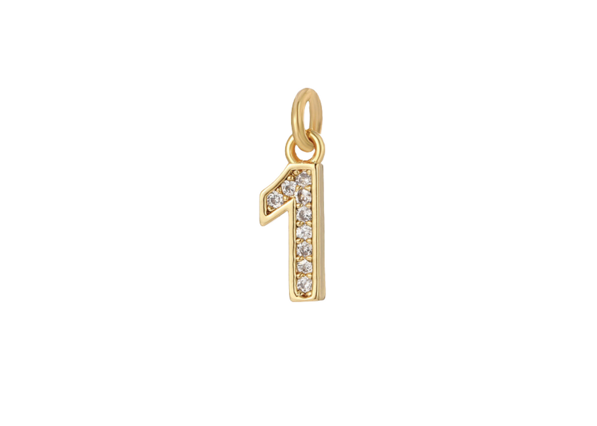 Mini Numbers Charm – Livie Jewelry