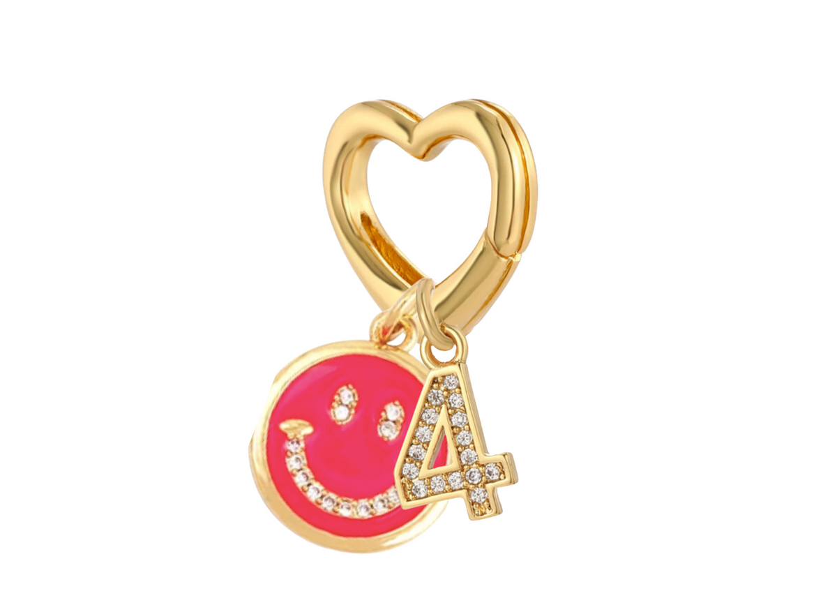 Neon Happy Face Charm - Multiple Colors Available – Livie Jewelry